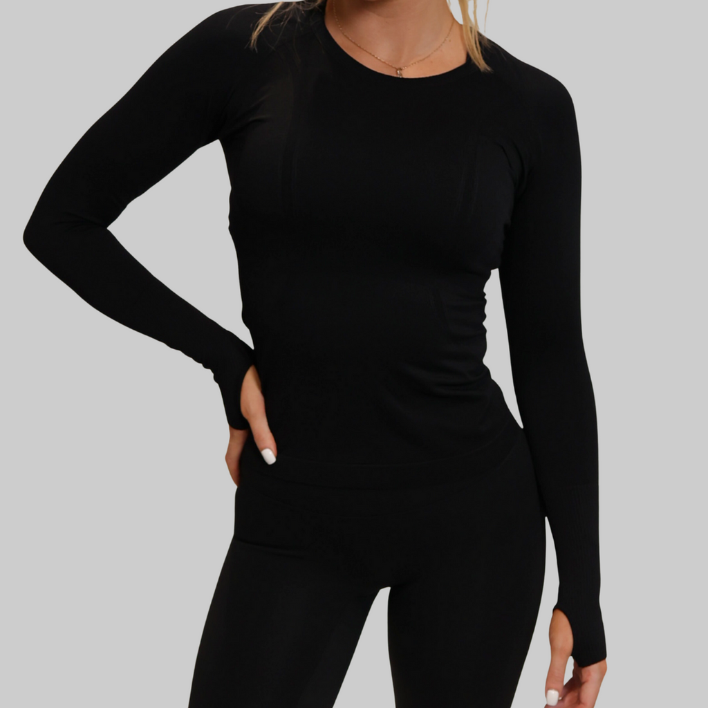 Addison Training Top - Black | Obsessed Gymwear